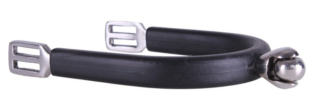 QHP Roller Spurs with Rubber - Elite Equestrian